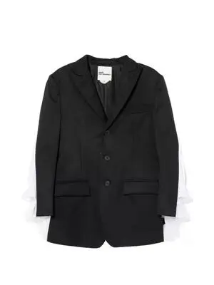 Noir Kei Ninomiya Ruffled Blazer - Black