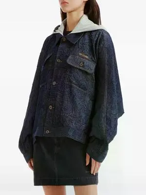 We11Done Crinkled Hooded Jacket