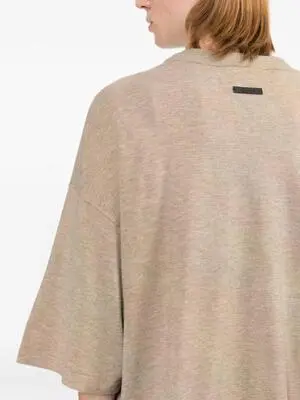 ESSENTIALS Crew Neck Jumper With Short Sleeves