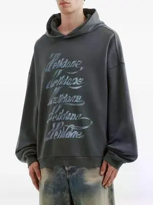 We11Done Logo-print Hoodie