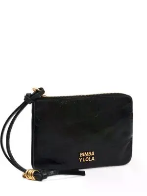 Bimba Y Lola Small Leather Coin Purse - Black