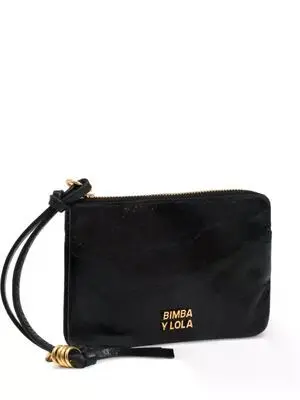 Bimba Y Lola Small Leather Coin Purse - Black