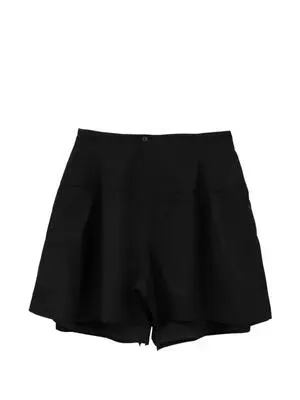 Toga Pleated Flared Skirt - Black