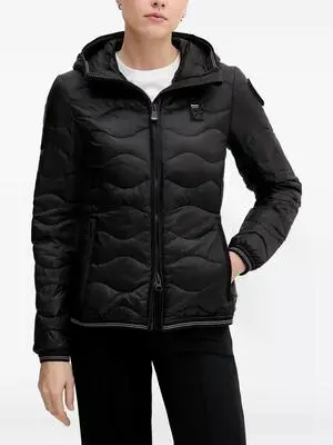 BLAUER. Camelia Quilted Hooded Jacket - Black