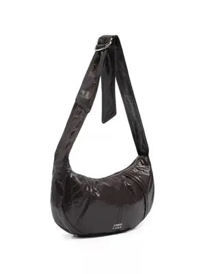 Bimba Y Lola Medium Moon Suitcase With Eggplant Shimmer