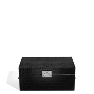 Montblanc Writing Instuments Collector Box, Crocoembossed Leather - Black
