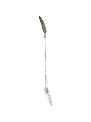 ANN DEMEULEMEESTER Feather-detail Pin - Silver