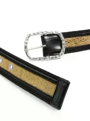 ANN DEMEULEMEESTER Regimental Jacquard Belt