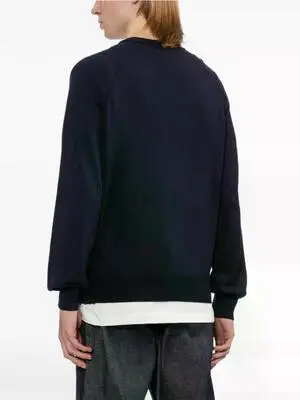 A.p.c. Logo-embroidered Raglan-sleeve Jumper