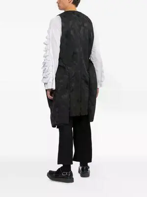 Comme Des Garçons Jacquard Open Vest Coat