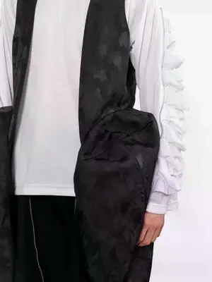 Comme Des Garçons Jacquard Open Vest Coat