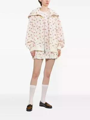 Ashley Williams Graphic-print Pleated Dress
