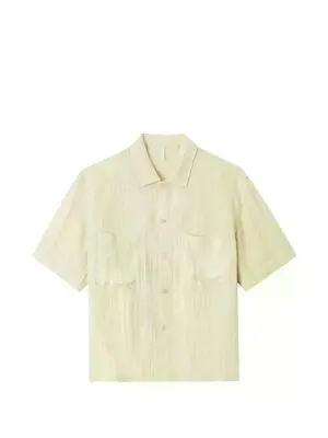 SUNFLOWER Crinkled Short-sleeve Shirt - Neutrals
