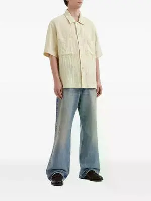 SUNFLOWER Crinkled Short-sleeve Shirt