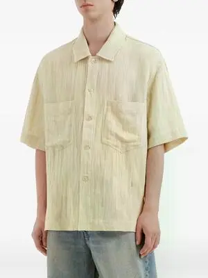 SUNFLOWER Crinkled Short-sleeve Shirt