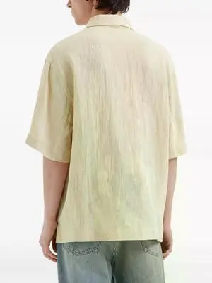 SUNFLOWER Crinkled Short-sleeve Shirt