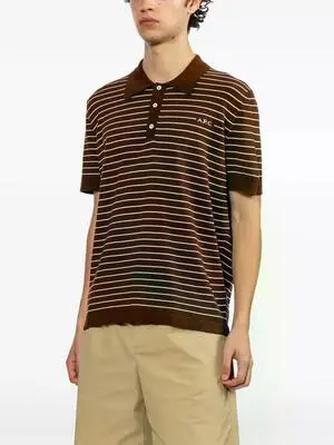 A.p.c. Logo-embroidered Polo Shirt