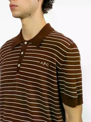 A.p.c. Logo-embroidered Polo Shirt