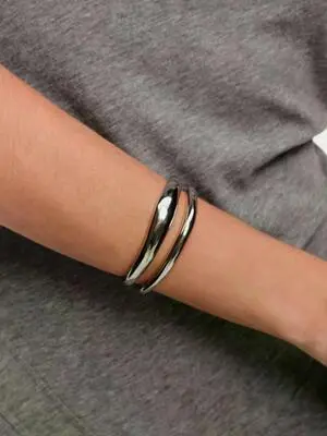 Bimba Y Lola Tone Metal Bracelet With Irregular Bands