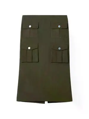 SHUSHU/TONG Cargo Midi Skirt - Green