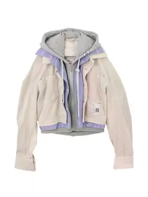 Mihara Yasuhiro Distressed Denim Jacket - Neutrals