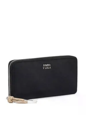 Bimba Y Lola Large Nylon Wallet - Black