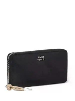 Bimba Y Lola Large Nylon Wallet - Black