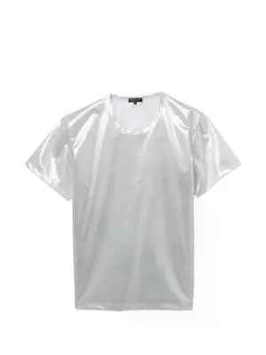 Comme Des Garçons Short-sleeve Perforated T-shirt - Silver