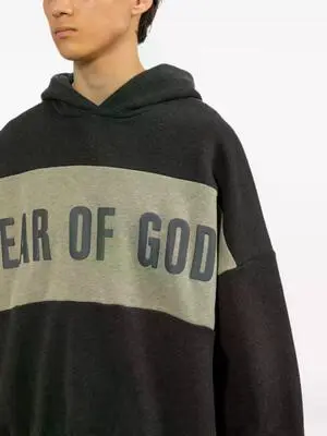 ESSENTIALS Panelled Crop Hoodie