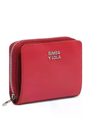 Bimba Y Lola Leather Flap Purse - Red