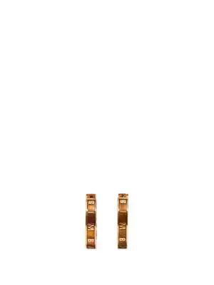 Bimba Y Lola Logo-engraved Hoop Earrings