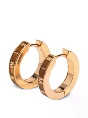 Bimba Y Lola Logo-engraved Hoop Earrings