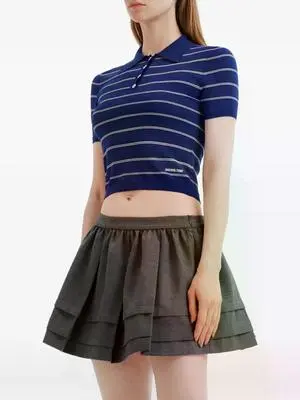 SHUSHU/TONG Striped Polo Shirt