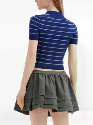 SHUSHU/TONG Striped Polo Shirt