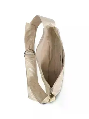 Bimba Y Lola Medium Shiny Greige Moon Bag