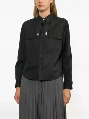 Toga Twill Ribbon Shirt