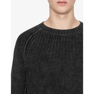 ALLSAINTS Kit Crewneck Regular-fit Cotton Jumper - Washed Black