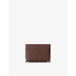 Cartier Must De Leather Card Holder - Truffle