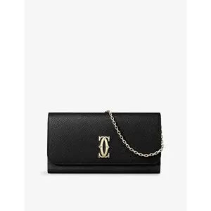 Cartier C De Leather Wallet-on-chain