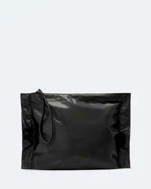 ALLSAINTS Lutece Leather Pouch - Black