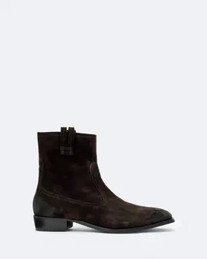 ALLSAINTS Suede Ankle Boots - Brown