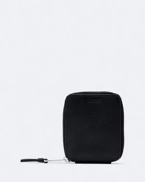 ALLSAINTS Clymer Zip-up Leather Wallet - Black