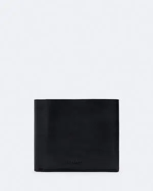 ALLSAINTS Axis Leather Bi-fold Wallet - Black