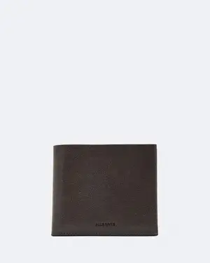 ALLSAINTS Axis Leather Bi-fold Wallet - Grey