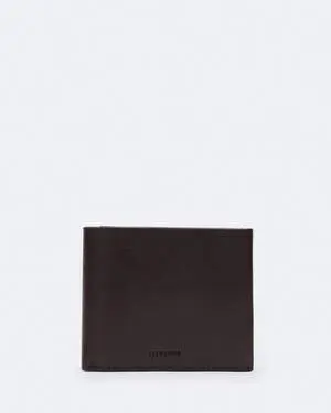 ALLSAINTS Axis Leather Bi-fold Wallet - Red