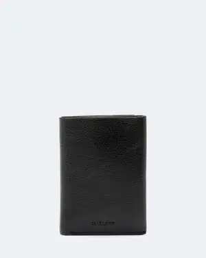 ALLSAINTS Axis Leather Bi-fold Wallet - Black