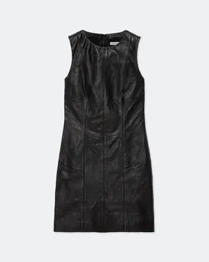 ALLSAINTS Vee Leather Mini Dress