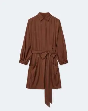 ALLSAINTS Noora Silk-viscose Mini Dress - Red