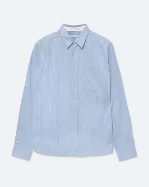 ALLSAINTS Judd Regular-fit Striped Shirt - Blue