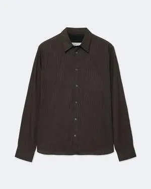 ALLSAINTS Judd Regular-fit Striped Shirt - Brown